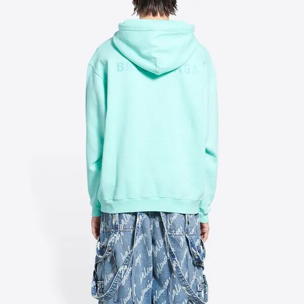 Balenciaga Logo Hoodie - Terquesa