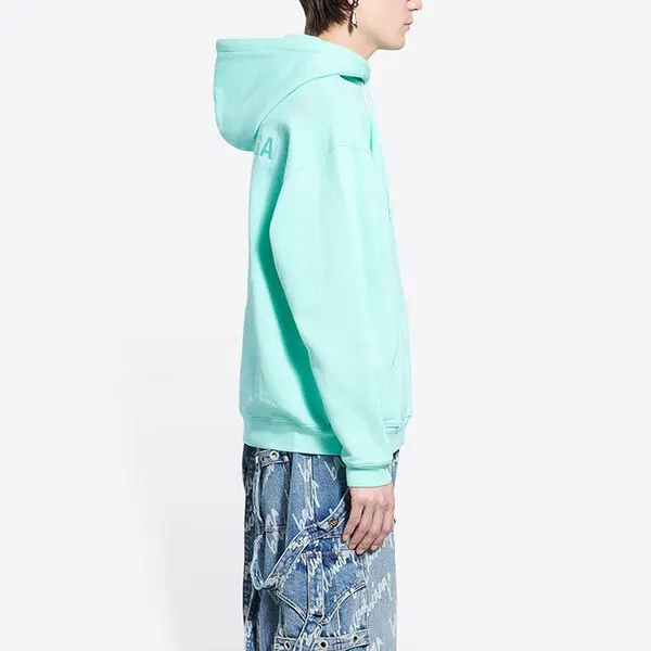 Balenciaga Logo Hoodie - Terquesa