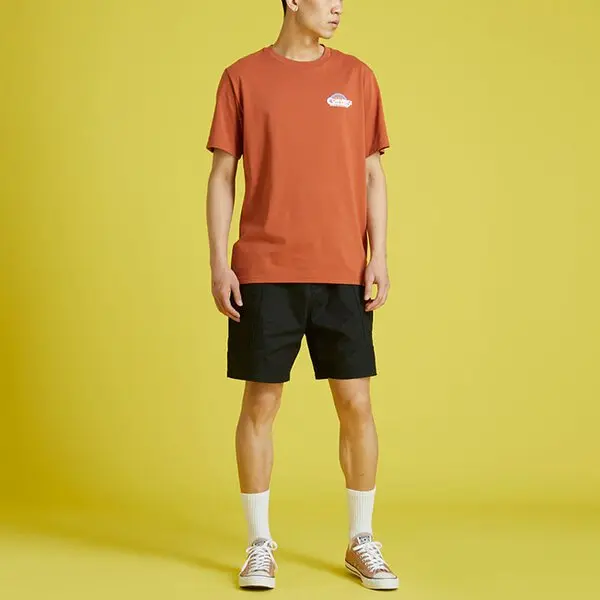 CONVERSE Rainbow Logo Printing Knit Sports Short Sleeve