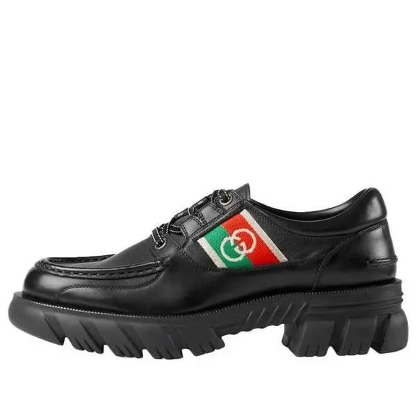 Gucci Gg Romance Lace-up Sneakers - Black
