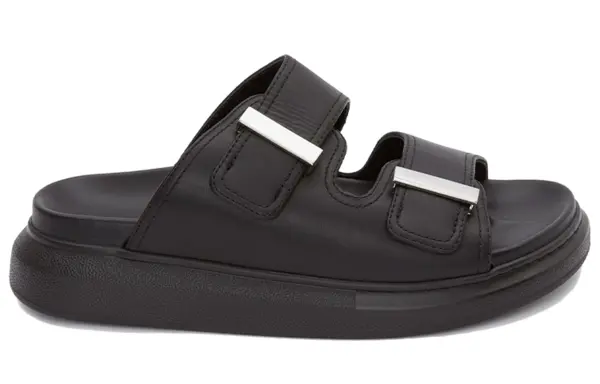 Alexander McQueen Hybrid Slide - Black/silver
