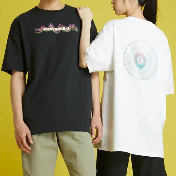 CONVERSE Graphic Print Loose Fit Short Sleeve T-shirt