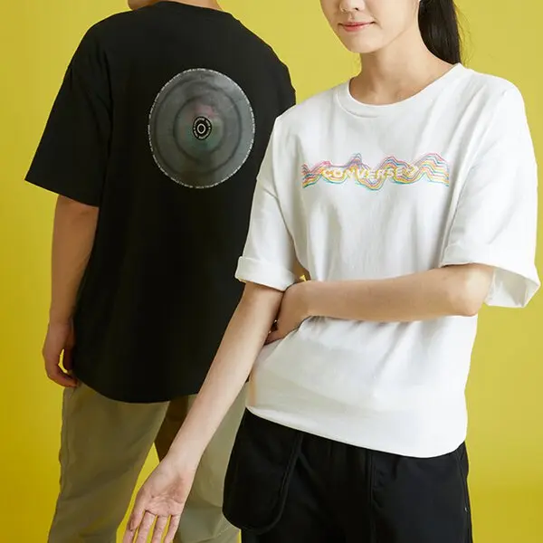 CONVERSE Graphic Print Loose Fit Short Sleeve T-shirt