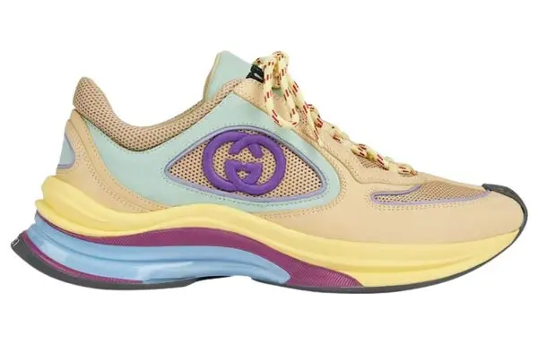 Gucci Run Suede Sneakers - Yellow