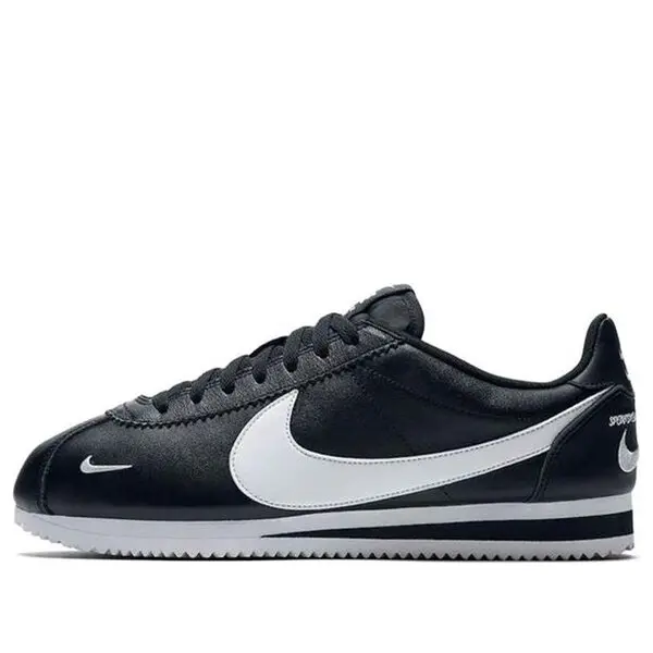 Nike Classic Cortez Premium 'swoosh' Sneakers - Black/white