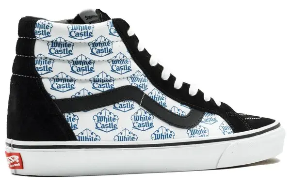 VANS X Supreme Sk8-hi Reissue "white Castle" Sneakers - Black/white