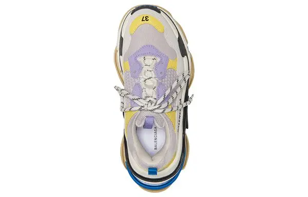 Balenciaga Triple S Sneakers - White/blue/yellow