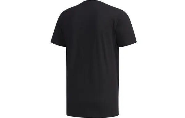 Adidas Solid Color Round Neck Short Sleeve Pattern