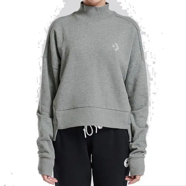 CONVERSE Knit Mock Neck Sweatshirt