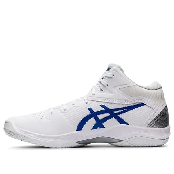 Asics Mid Top Basketball Sneakers - White/blue