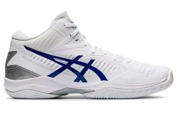 Asics Mid Top Basketball Sneakers - White/blue