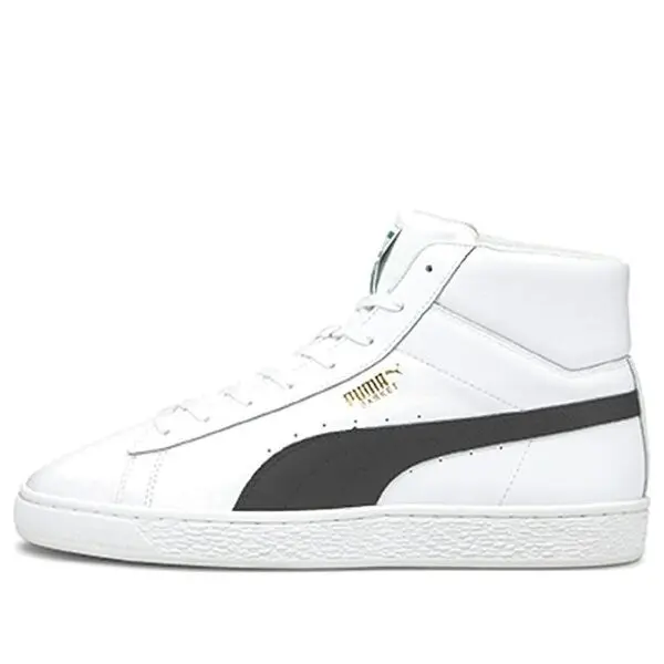 PUMA Basket Mid Xxi Lace-up Sneakers - White/black