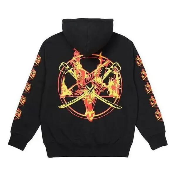 PALACE Fw21 X Salomon Flamed Hoodie - Black