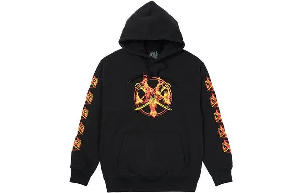 PALACE Fw21 X Salomon Flamed Hoodie - Black