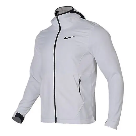 Nike Therma Full-zip Hooded Jacket - White