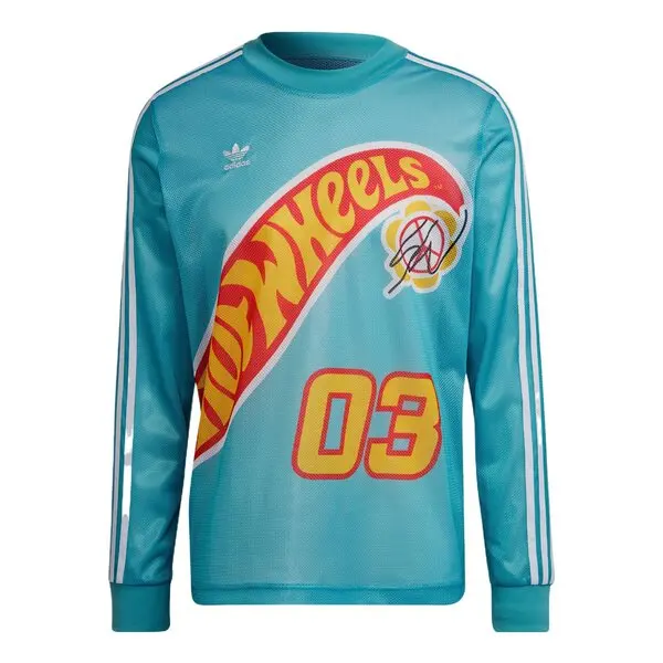 Adidas X Sean Wotherspoon X Hot Wheels Long Sleeves T-shirt - Blue