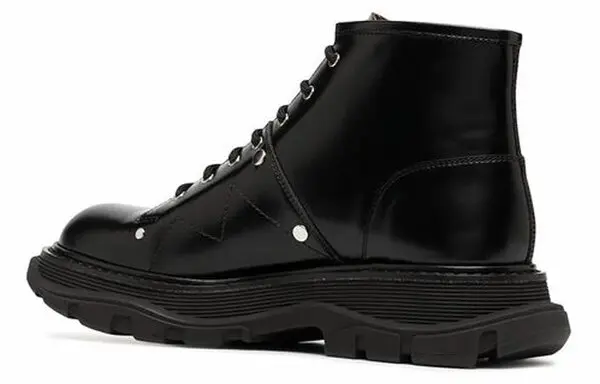 Alexander McQueen Tread Slick Combat Boots - Black