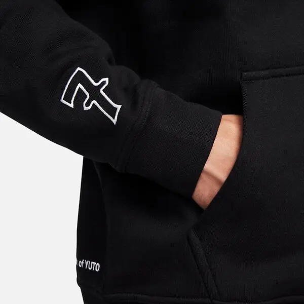 Nike X Yuto Graphic Fleece Pullover Hoodie - Black/white