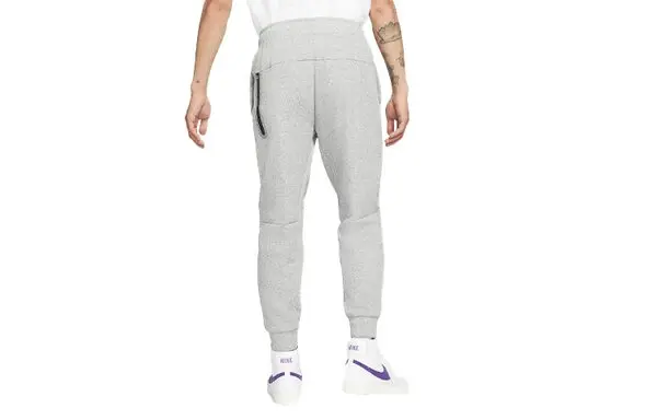 Nike Tech Fleece Casual Sports Bundle Feet Long Pants Gray