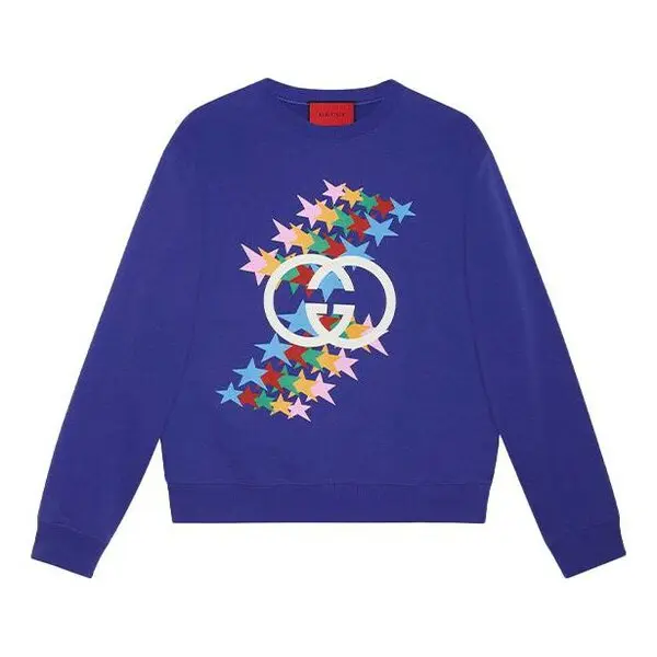 Gucci Rainbow Stars Crewneck Sweatshirt - Purple/multicolor