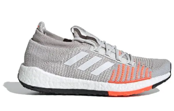 Adidas Pulseboost Hd "grey Coral" Sneakers - Light Gray/orange
