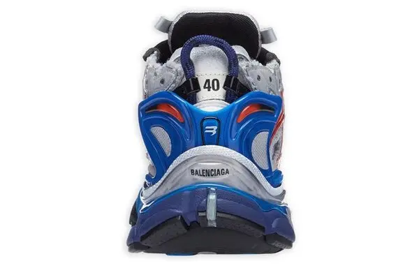 Balenciaga Runner Sneakers - Grey/blue/white
