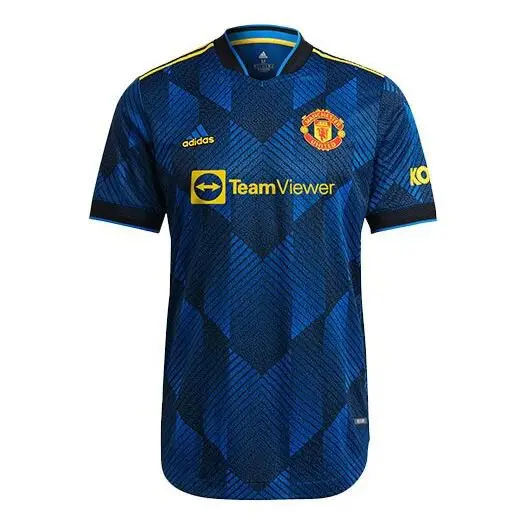 Adidas Manchester United Player Edition Away Short Sleeve Jersey - Blue