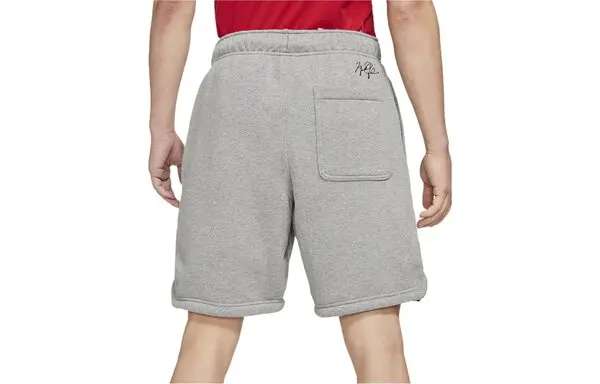 JORDAN Air Solid Color Drawstring Fleece Shorts