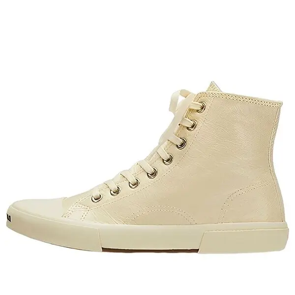 Balenciaga High Top Sneakers - Beige/black