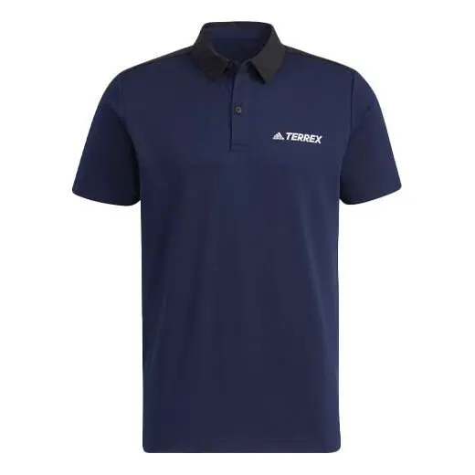 Adidas Bao Casual Sports Short Sleeve Polo Navy - Blue