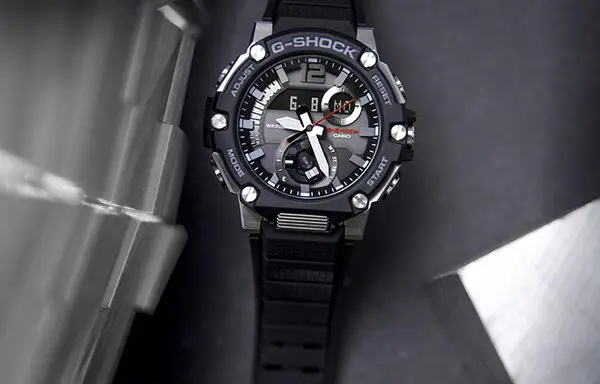 Casio G-shock G-steel Wr200bar Stainless Steel And Resin Watch