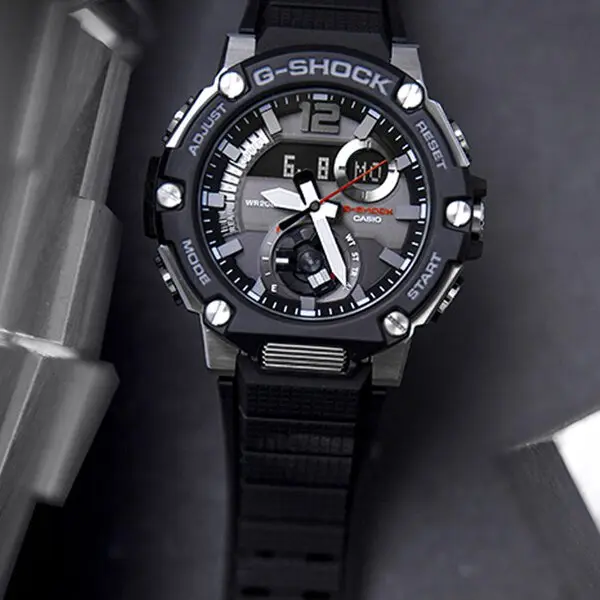 Casio G-shock G-steel Wr200bar Stainless Steel And Resin Watch