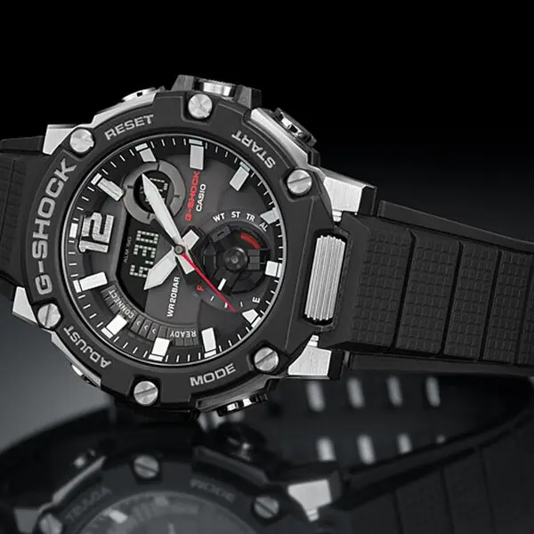 Casio G-shock G-steel Wr200bar Stainless Steel And Resin Watch
