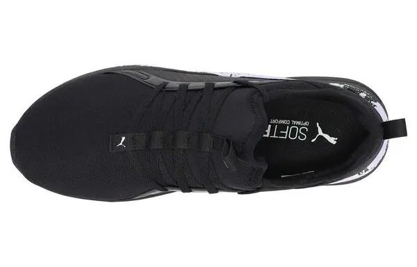 PUMA Softride Sophia 2.0 Ice Dye Lace Up Sneakers - Black/white