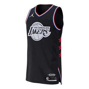 JORDAN Nba Los Angeles Lakers 2019 All-star Lebron James No. 23 Jersey - Black