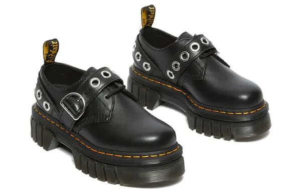 Dr. Martens Audrick Hardware Leather Platform Shoes