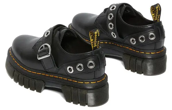 Dr. Martens Audrick Hardware Leather Platform Shoes