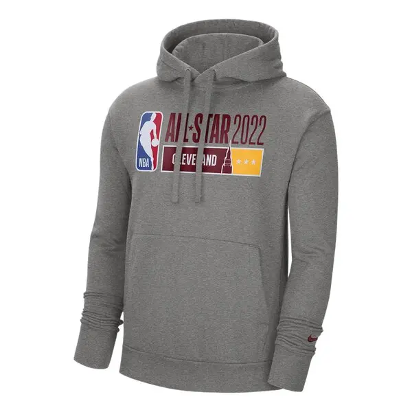 Nike Nba All-star Essential Alphabet Printing Fleece Hoodie - Multi-color