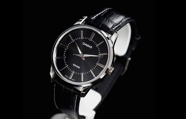 Casio Analog Leather Watch