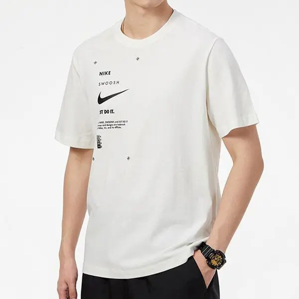 Nike As Swsh Club Tee Sail - White