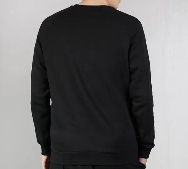 JORDAN Fleece Knit Crewneck Sweatshirt - Black