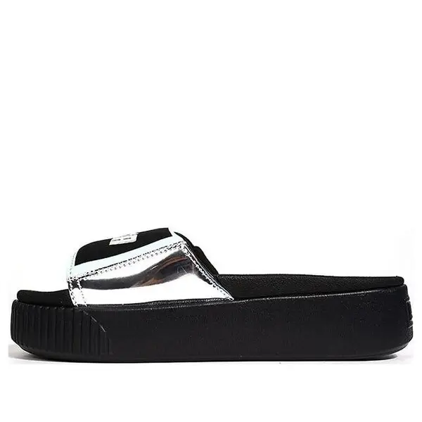PUMA Platform Slide Tz Metallic Slides - Black