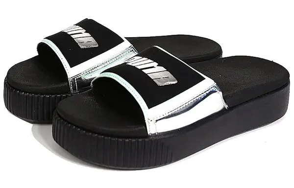 PUMA Platform Slide Tz Metallic Slides - Black