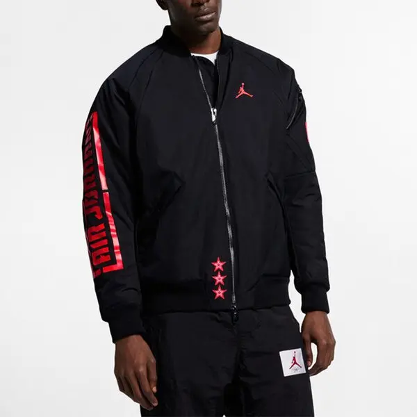 JORDAN Air Stand Collar Long Sleeve Bomber Jacket