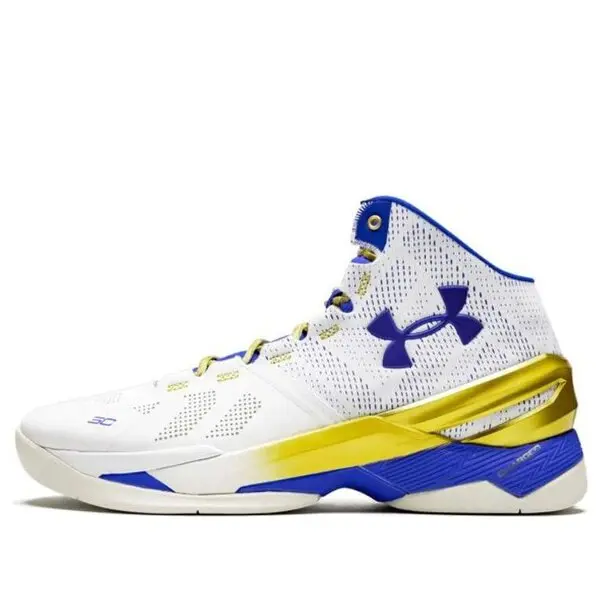 Under Armour Curry 2 'gold Rings' High Top Sneakers - White/goldyellowgold