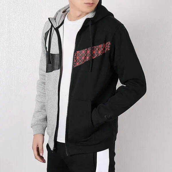 Nike Big Swoosh Hoodie - Black/gray