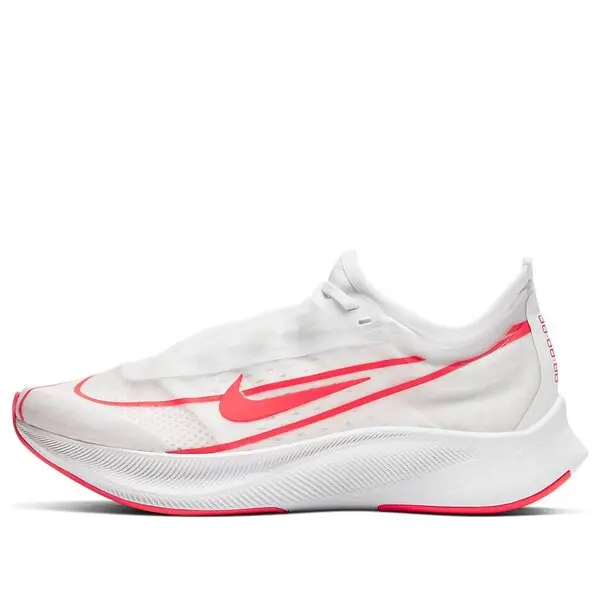 Nike Zoom Fly 3 Athletic Sneakers - White/red
