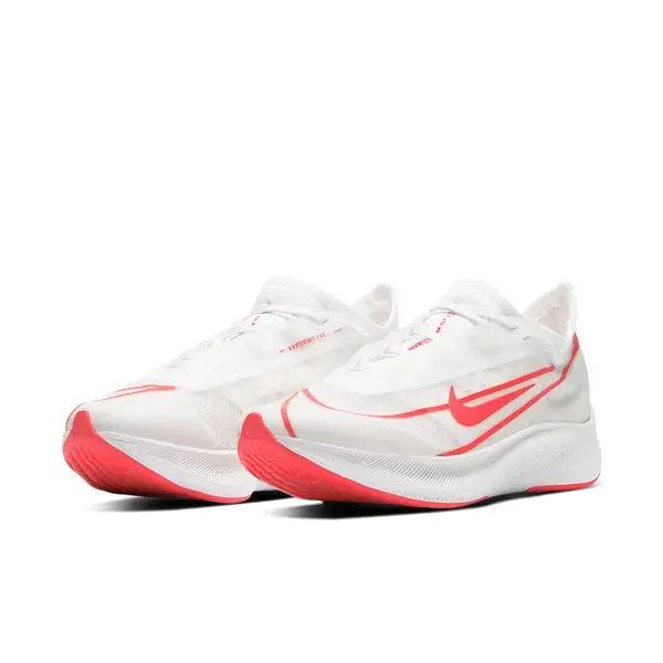 Nike Zoom Fly 3 Athletic Sneakers - White/red