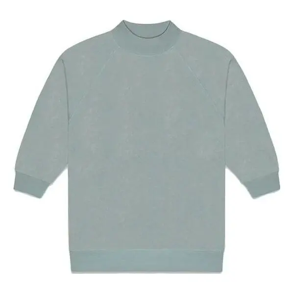 Fear Of God Drop2 Ss23 Terry Cloth 3/4 Sleeve Sweatshirt - Grey/blue