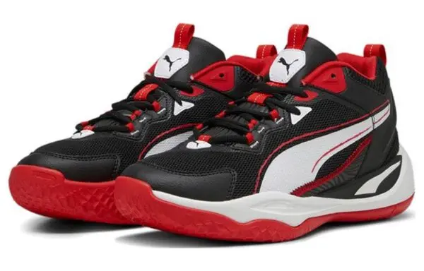 PUMA Playmaker Sneakers - Black/white/red
